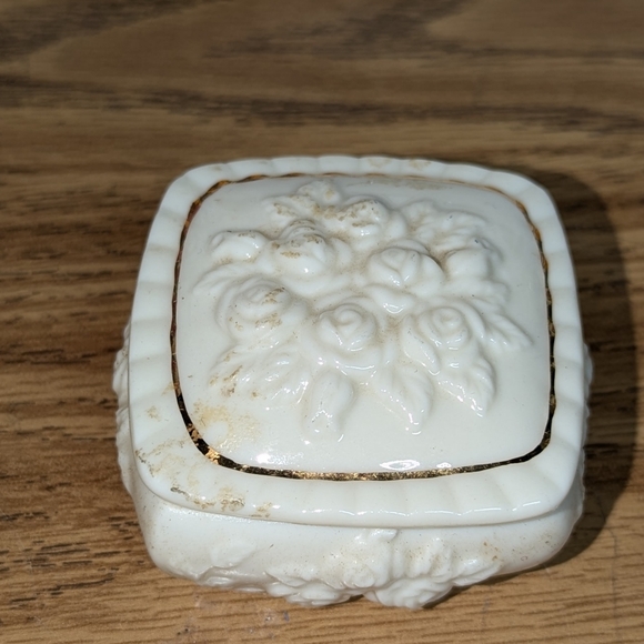 Storage & Organization | Porcelain Mini Trinket Box | Poshmark
